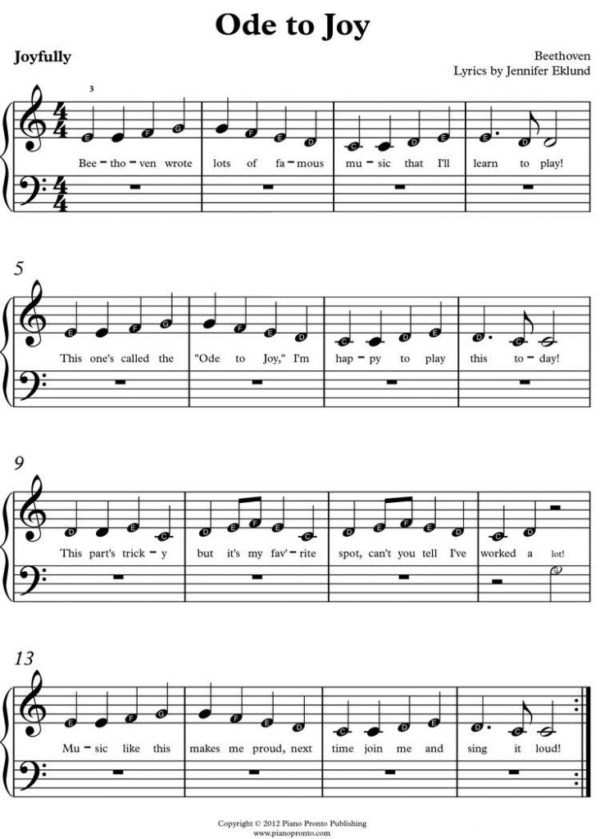 Lesson Plan - Ode to Joy on Recorder - Cherthemusic